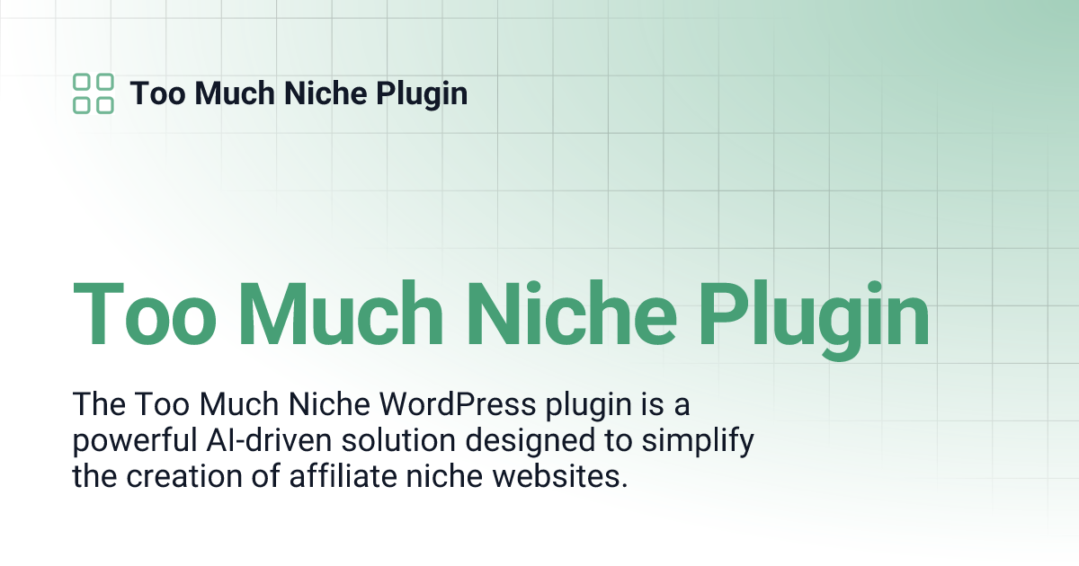 Too Much Niche Plugin